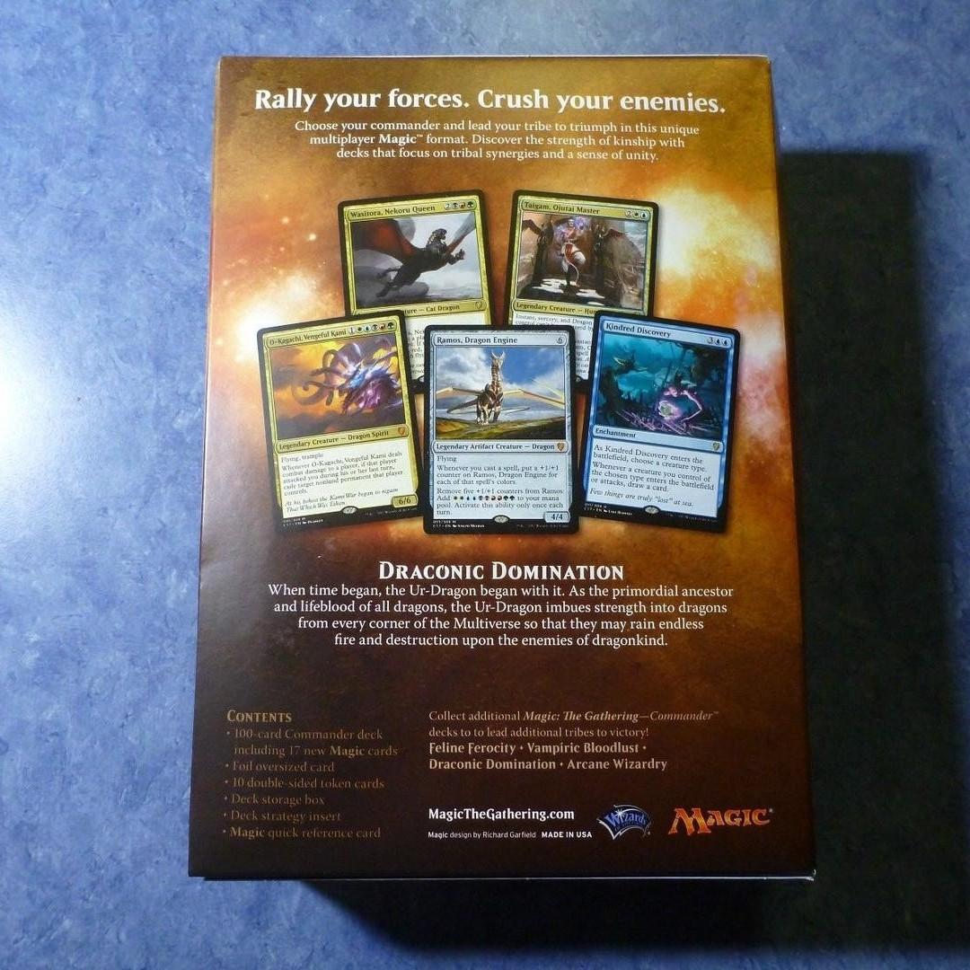 MTG Draconic Domination Dragon Tribal Commander 2017 Box, Hobbies ...