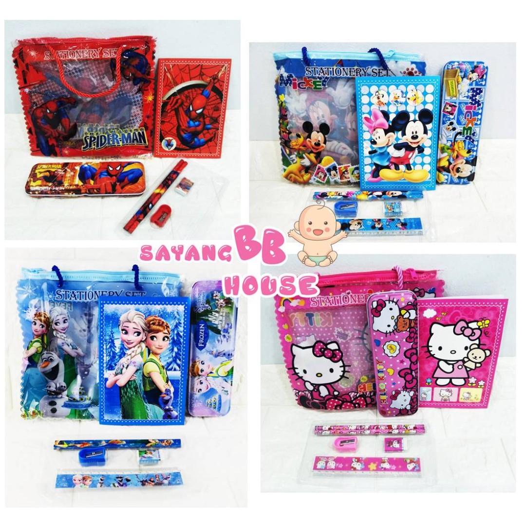 Nursery School Birthday Party Bag Stationery Set Wallet Pencil Box ...