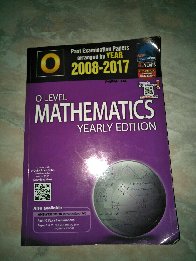 O level Mathematics Yearly Edition (TYS), Hobbies & Toys, Books & Magazines, Assessment Books on ...