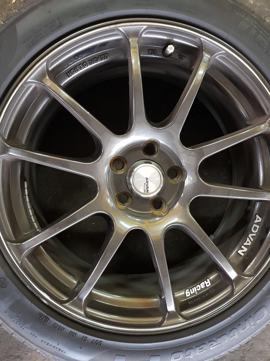 17" Advan Racing Rims without Tyres, Car Accessories, Tyres & Rims on ...