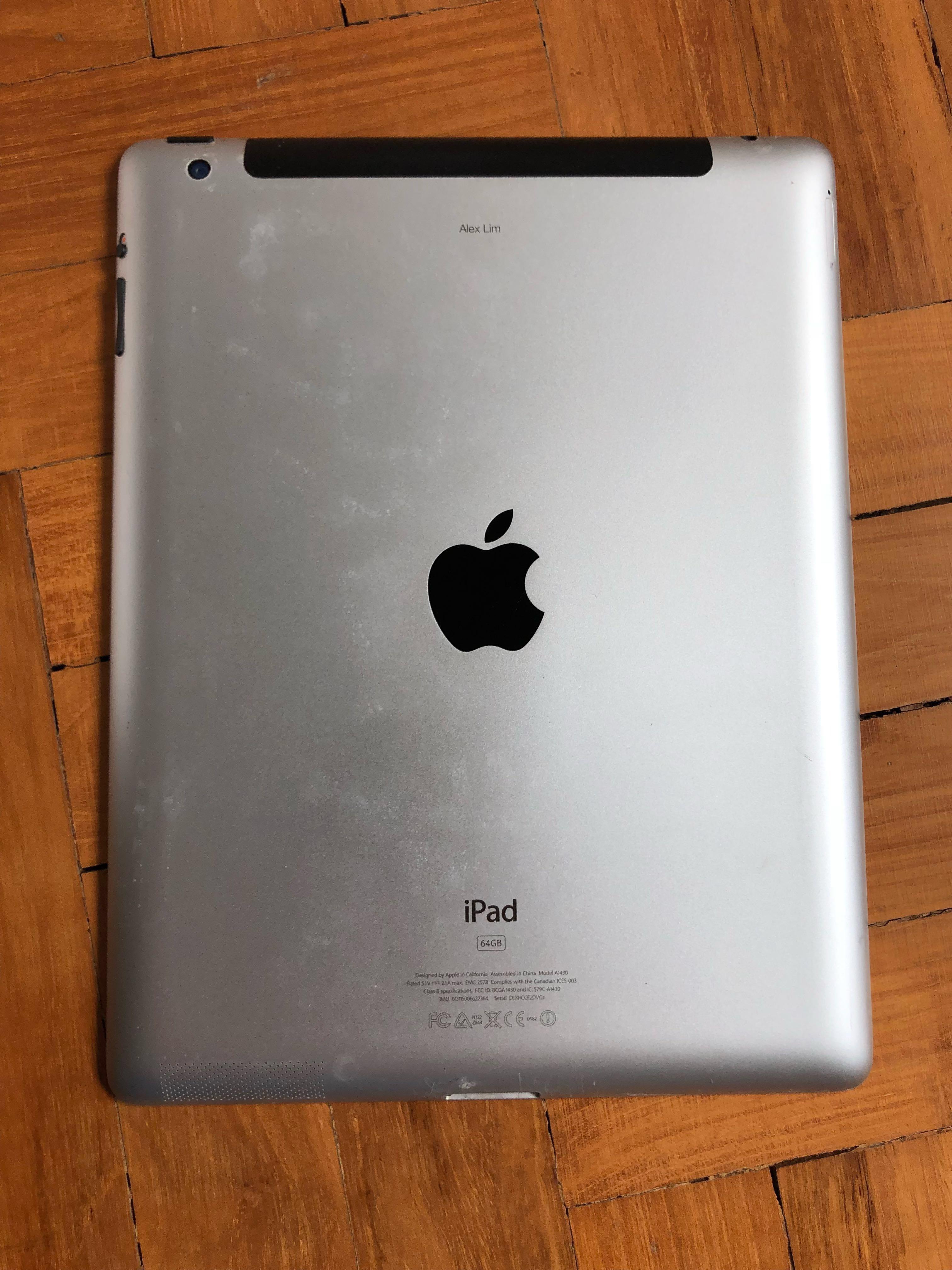 [Price reduced from $300] Ipad (3rd gen) 64GB wifi + 4G, Mobile Phones ...