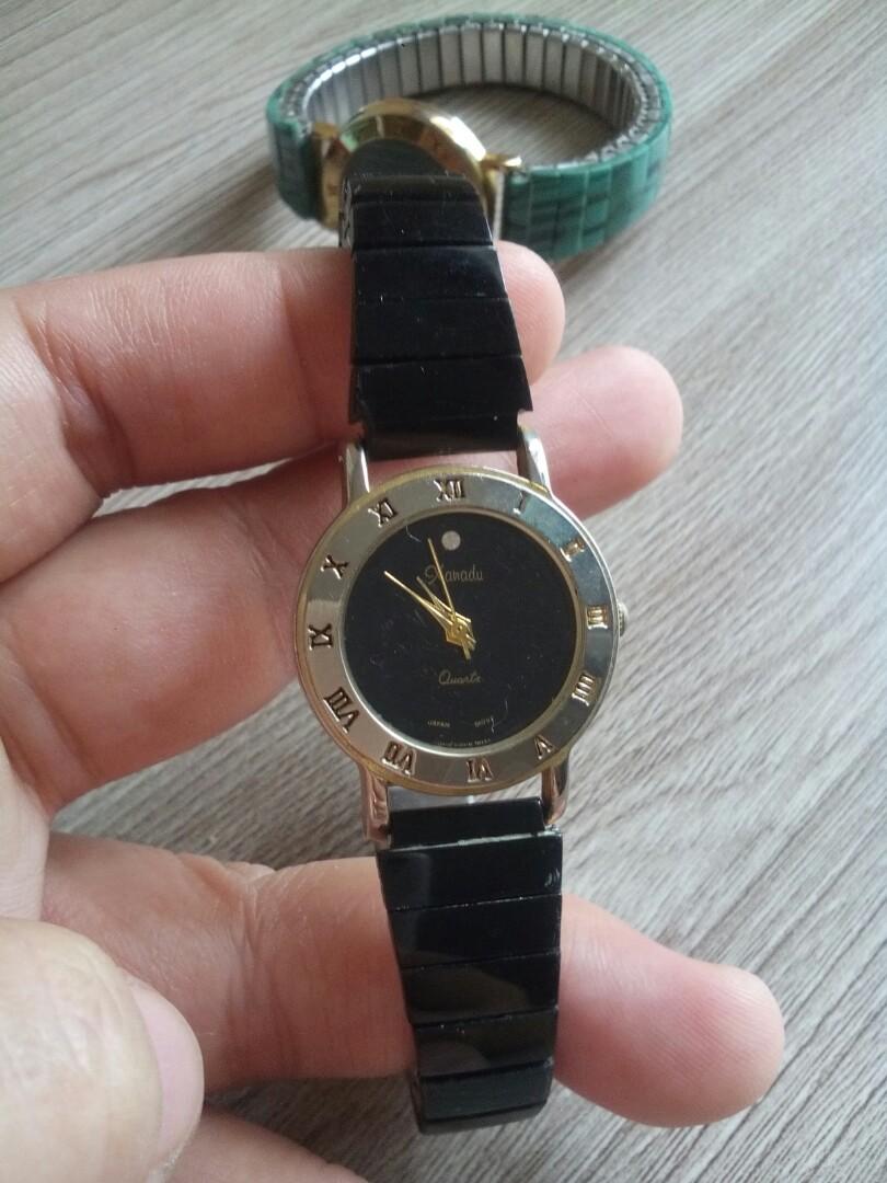 UNITRON GREEN AND XANADU BLACK, Women's Fashion, Watches & Accessories ...