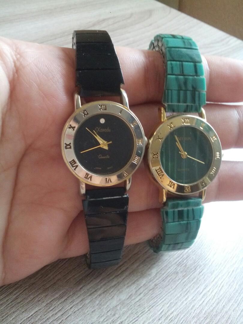 UNITRON GREEN AND XANADU BLACK, Women's Fashion, Watches & Accessories ...
