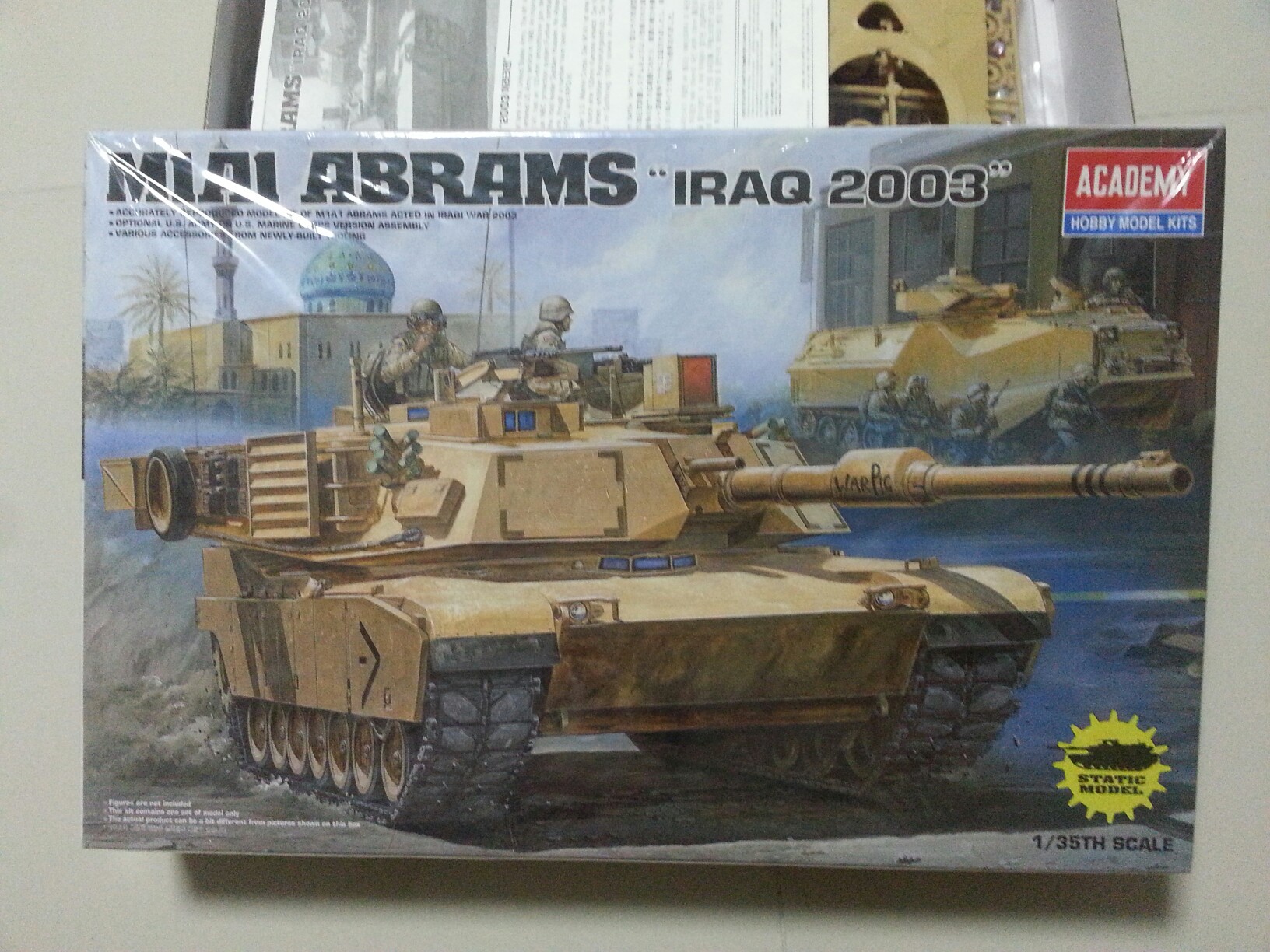 Academy 1/35 M1A1 Abrams tank Iraq 2003, Hobbies & Toys, Toys & Games ...