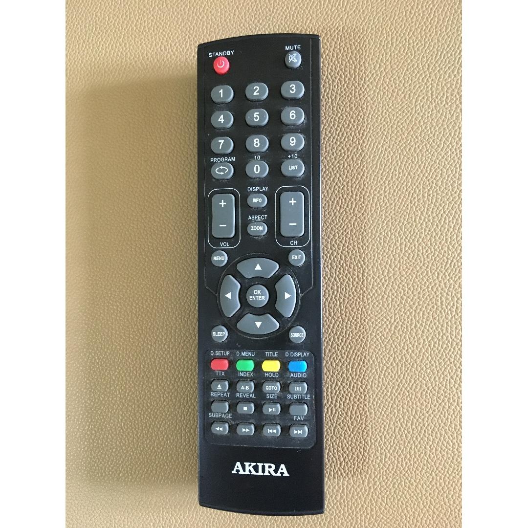 Akira LED Tv remote control, TV & Home Appliances, TV & Entertainment ...