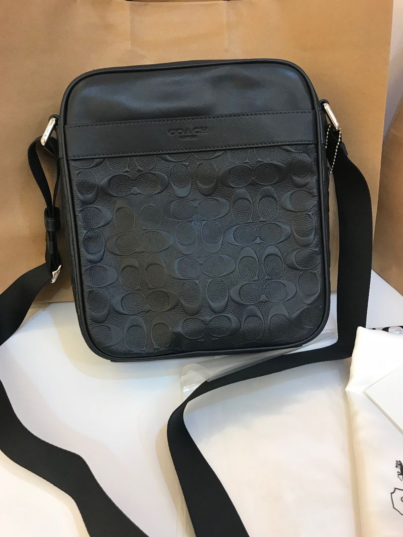 Authentic coach men messenger bag crossbody bag, Men's Fashion, Bags ...
