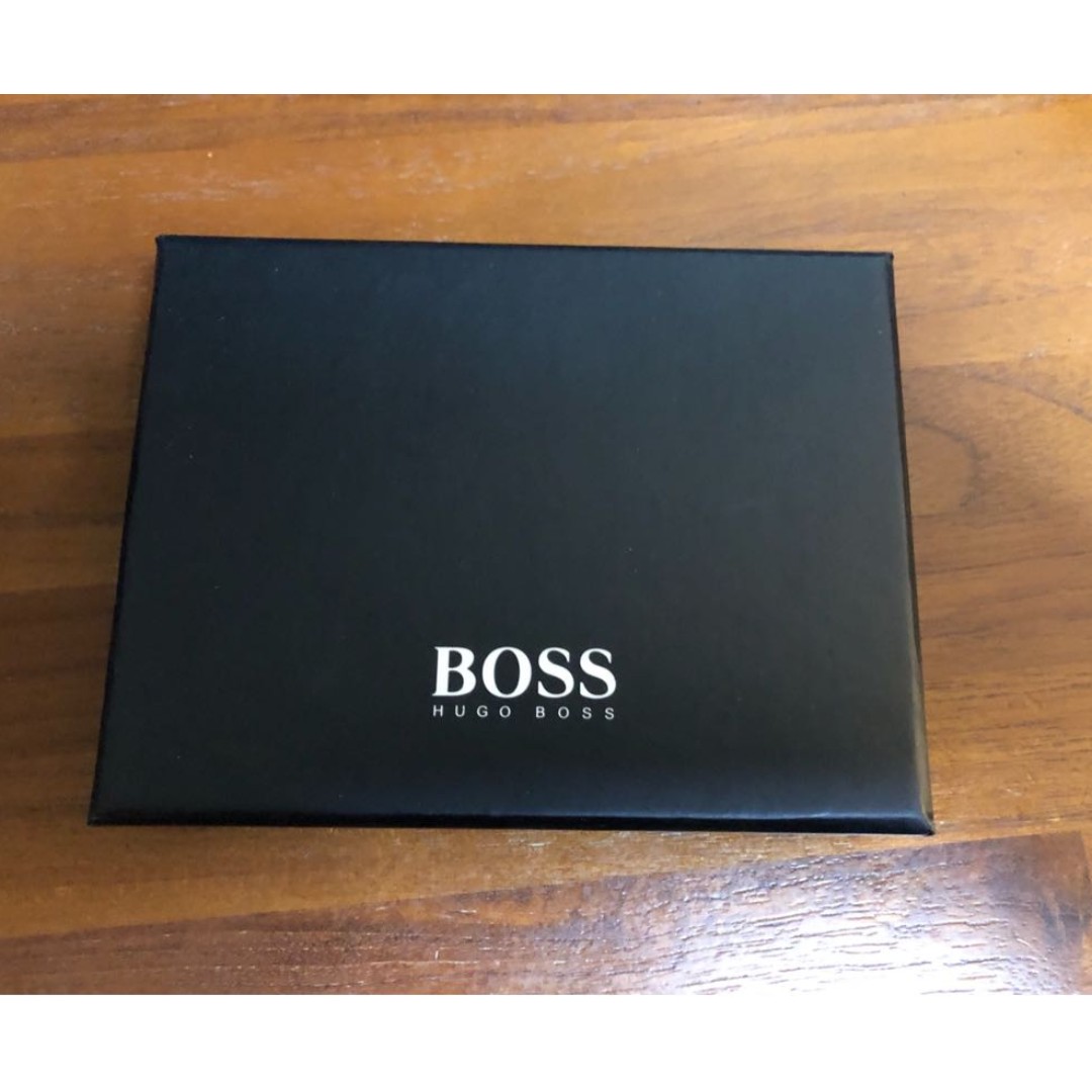 Authentic Hugo Boss Card Holder Wallet Slim Genuine Leather NEW, Men's ...