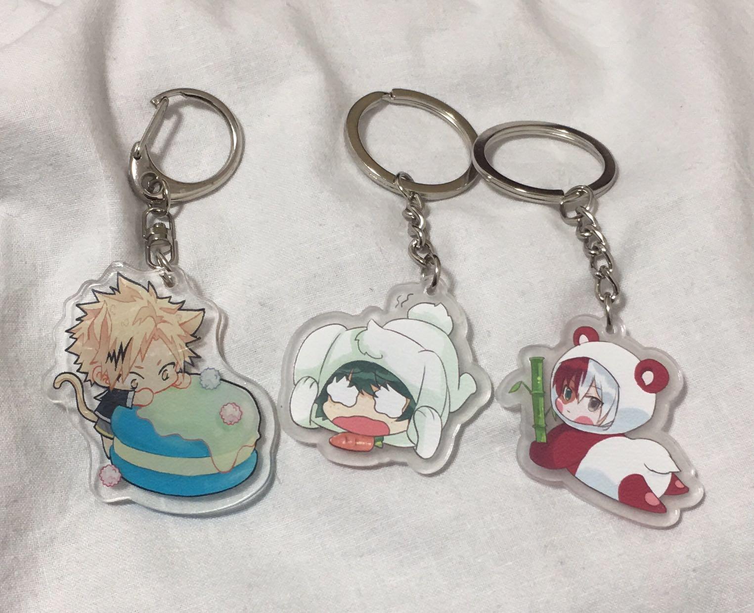 Boku no hero doujin acrylic keychains, Hobbies & Toys, Memorabilia ...