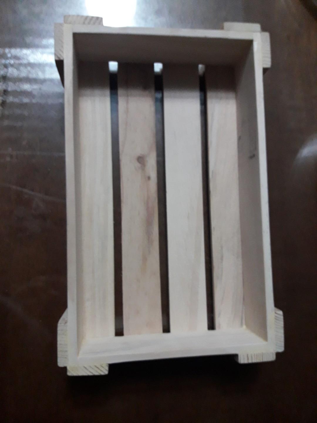 14 pcs Wooden Crate Gift box (big), Hobbies & Toys, Stationary & Craft ...