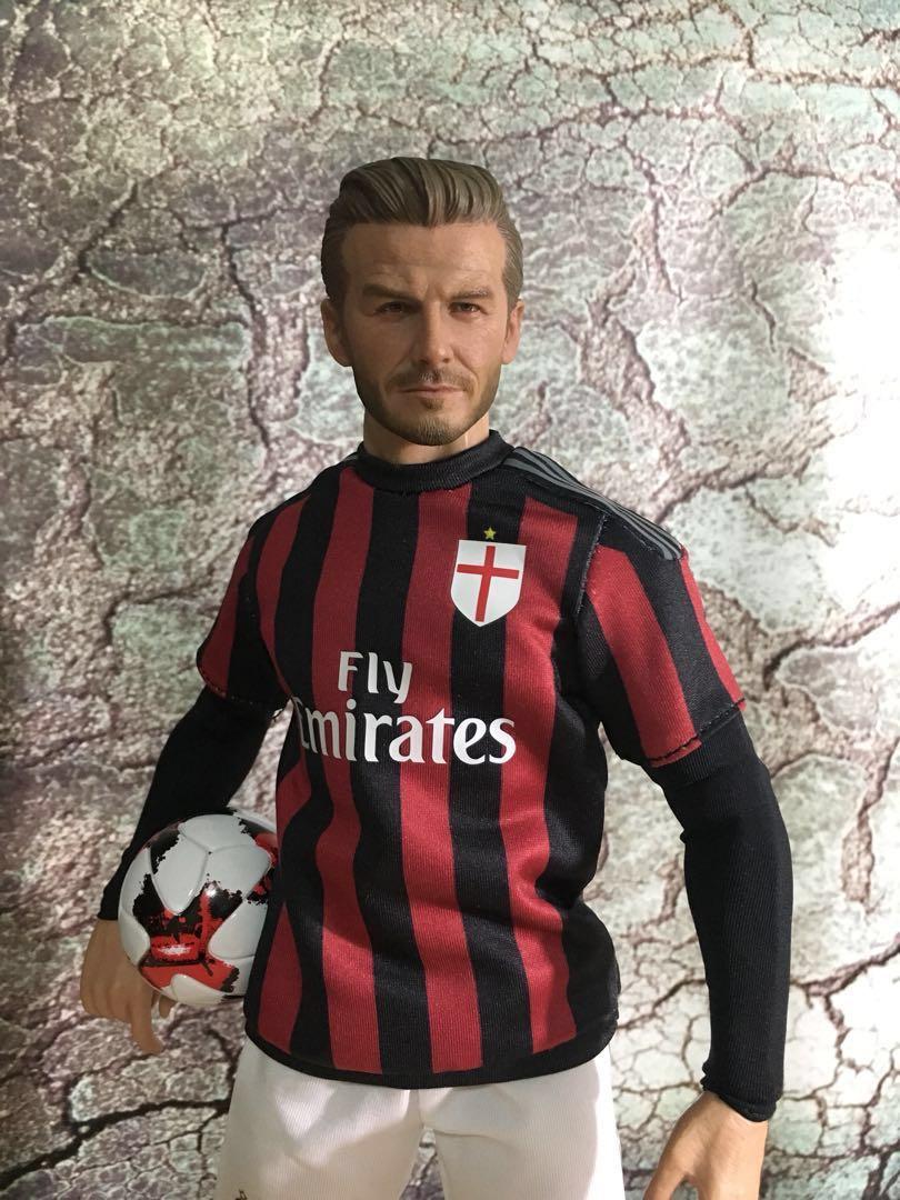 Custom David Beckham AC Milan Manchester United Real Madrid football ...