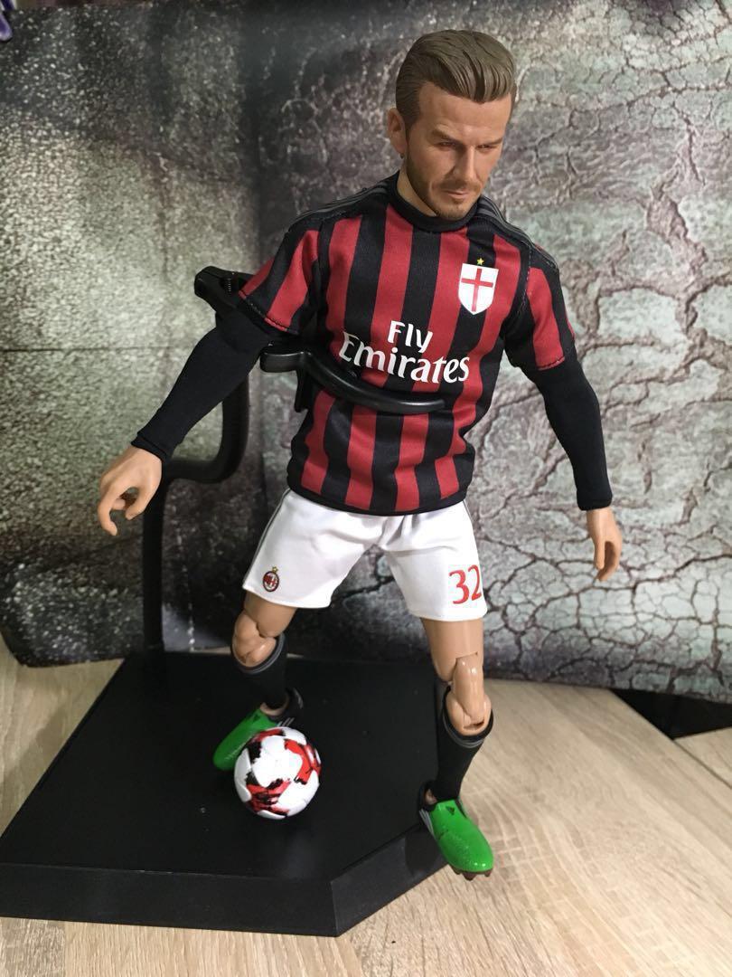 Custom David Beckham AC Milan Manchester United Real Madrid football ...