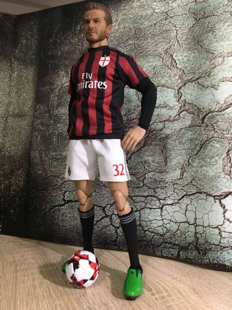 Custom David Beckham AC Milan Manchester United Real Madrid football ...