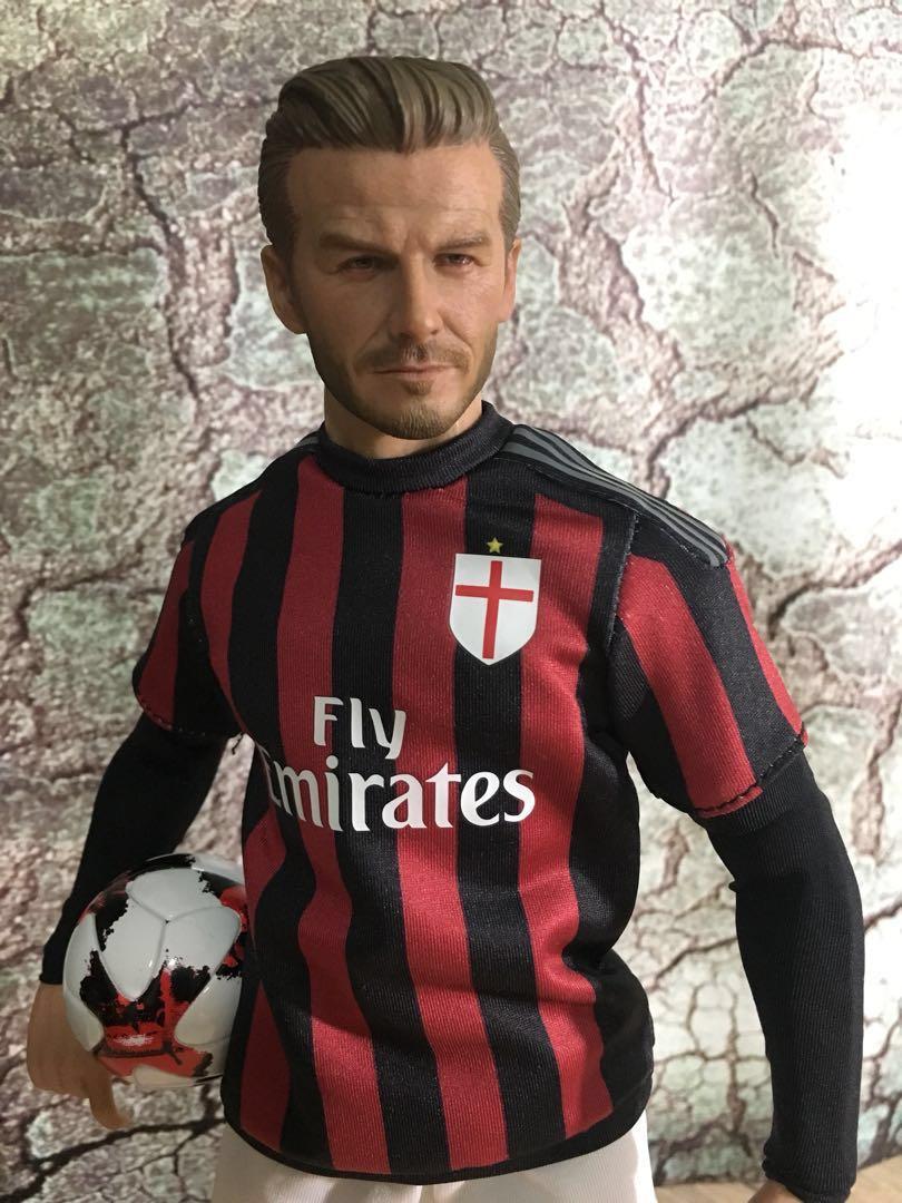 Custom David Beckham AC Milan Manchester United Real Madrid football ...