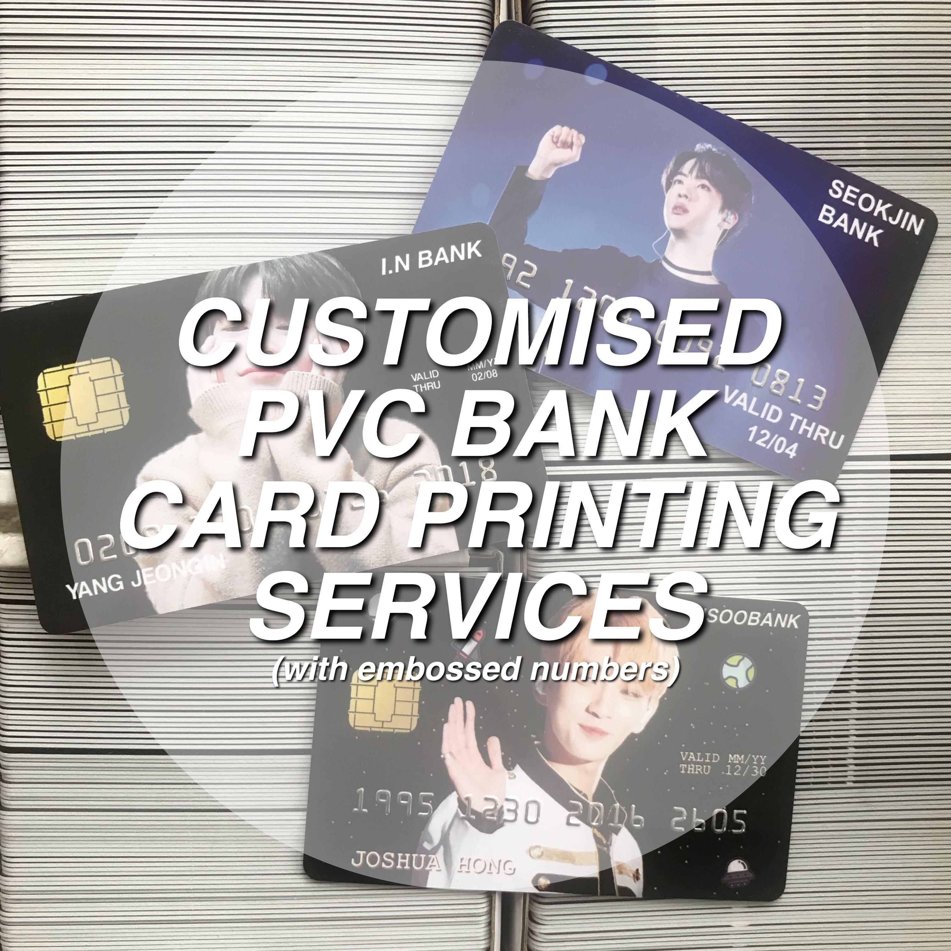 CUSTOMISED PVC BANK CARDS, Hobbies & Toys, Memorabilia & Collectibles ...