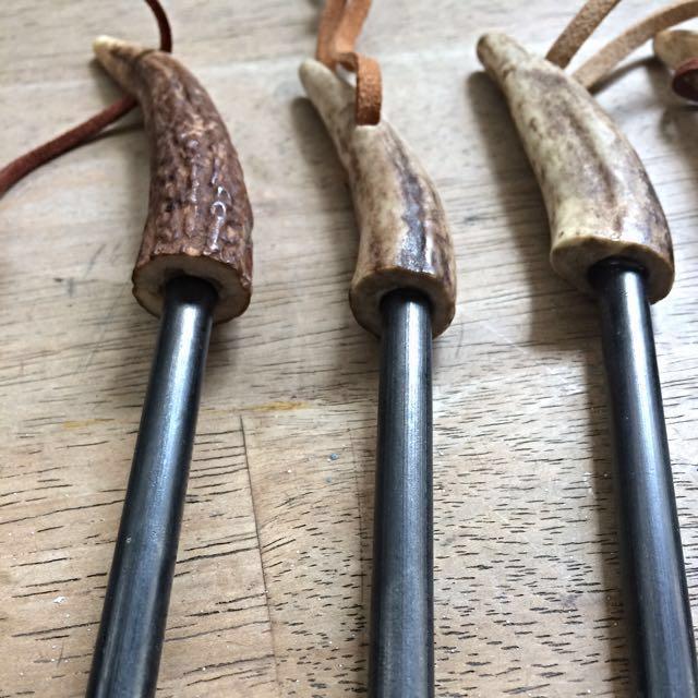 Deer Antler Handle Ferro Rod Bushcraft Fire Kit, Everything Else on ...