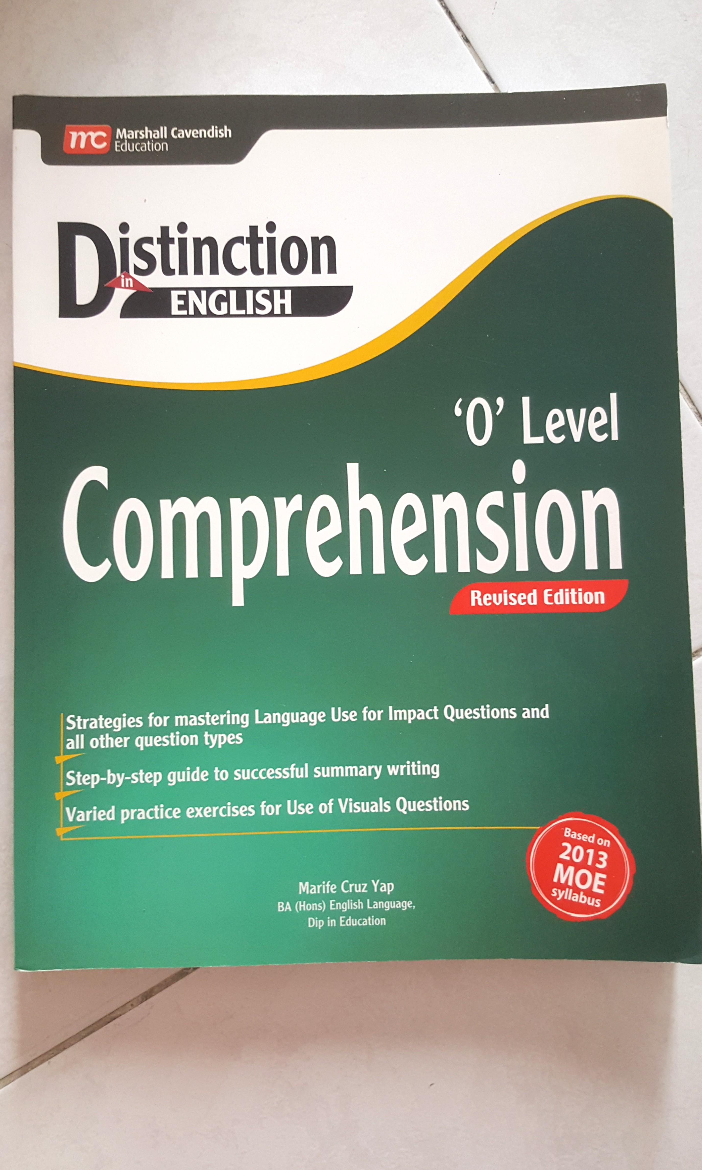 Distinction In English 'O' Level Comprehension revised edition, Hobbies ...