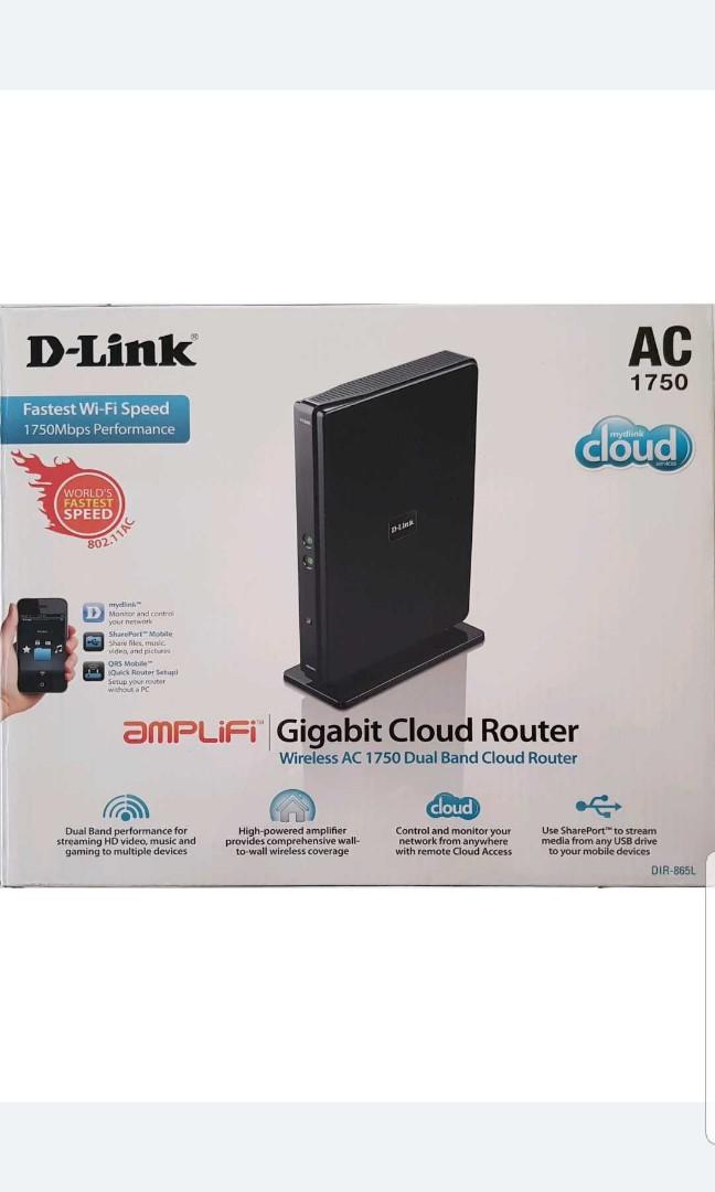 D-Link Wireless AC 1750 Dual Band Cloud Router, Computers & Tech, Parts ...