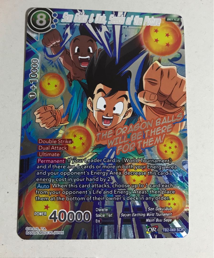 Dragon ball super card game TB02武鬥大會 龍珠卡 SCR, 興趣及遊戲, 玩具 & 遊戲類 - Carousell