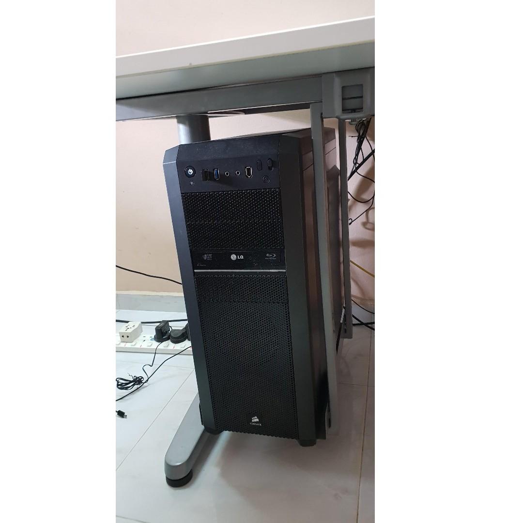 Ikea Galant/Bekant Height standing desk/CPU Holder, Furniture & Home ...