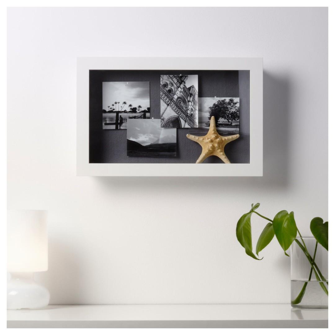 IKEA KASSEBY Display Shadow Box, White, Furniture & Home Living, Home ...