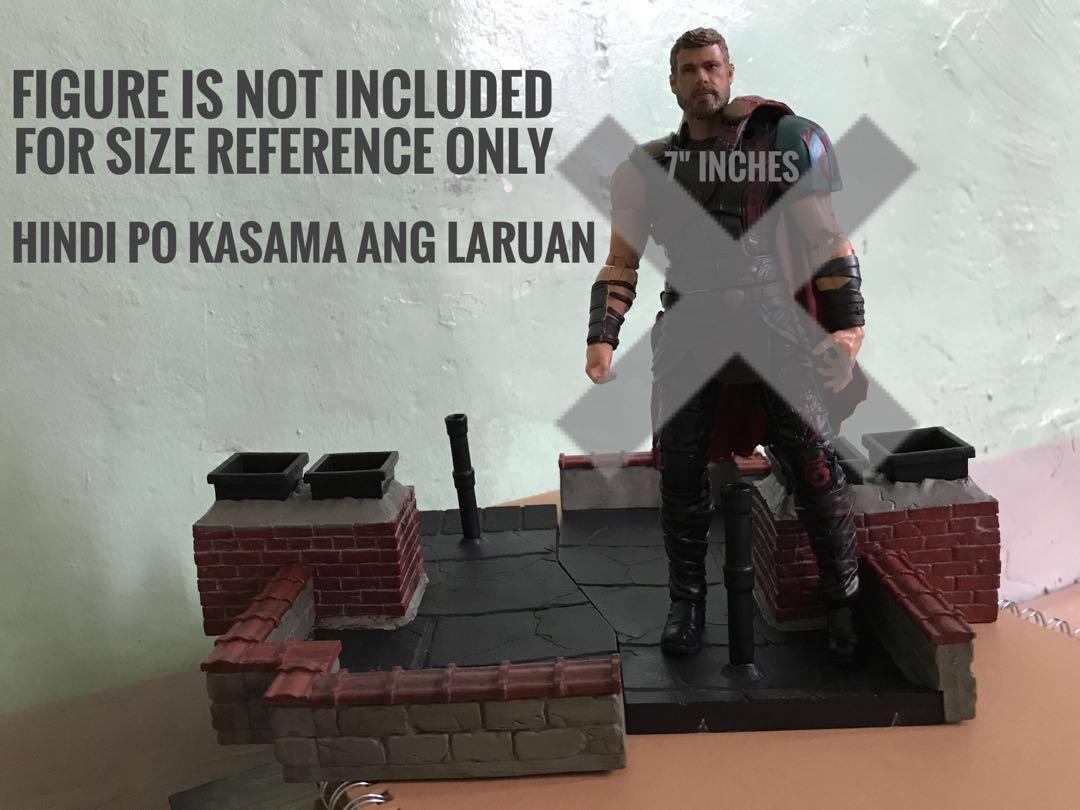 Marvel Legends Select Shf rooftop diorama base display stand, Hobbies ...