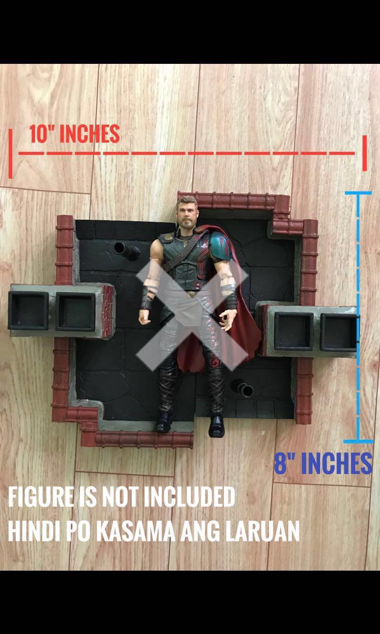 Marvel Legends Select Shf rooftop diorama base display stand, Hobbies ...