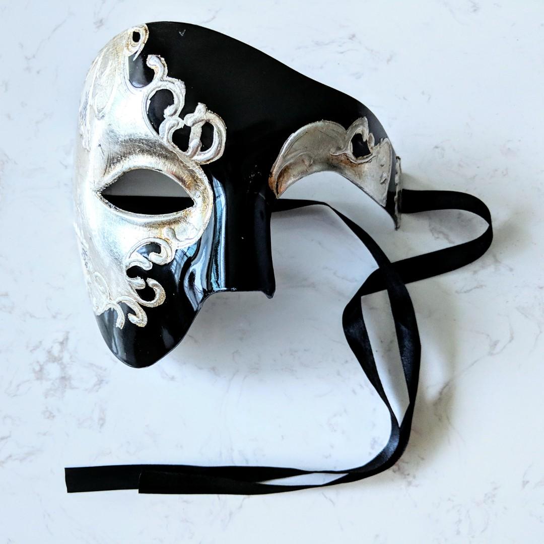 Men's Masquerade Mask Phantom Of The Opera Half Face, Health ...