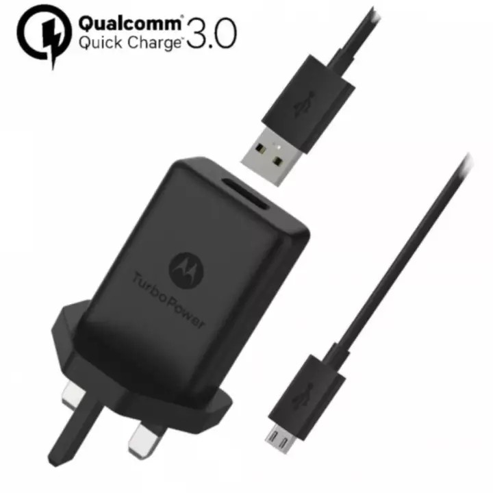 Motorola Qualcomm 3.0 quick charger Turbopower 15+ 100% Fast Charge 15W ...