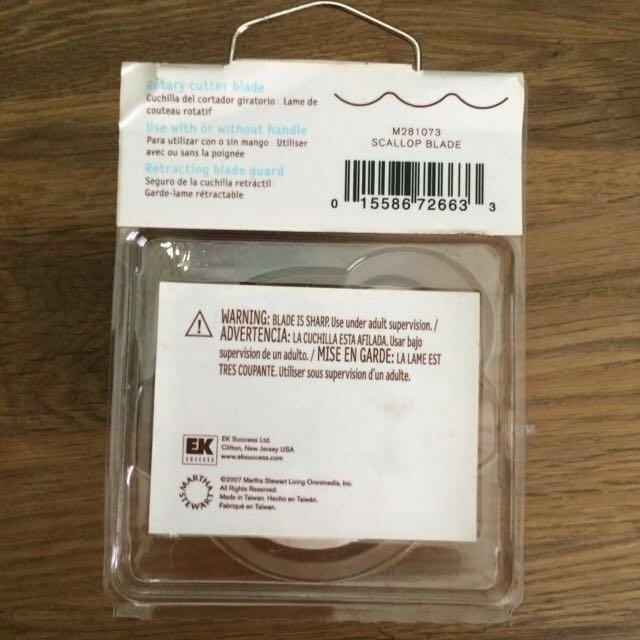 New Martha Stewart Scallop Rotary Cutter Blade, Hobbies & Toys ...
