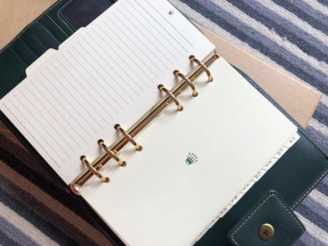 Original Rolex Ring Diary / Planner, Hobbies & Toys, Stationery & Craft ...
