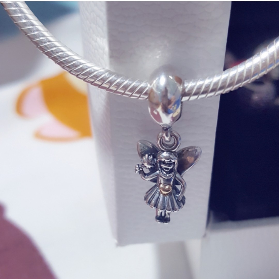 Pandora Fairy Tales Fairy Dangle, 14K Gold 791032, Women's Fashion ...