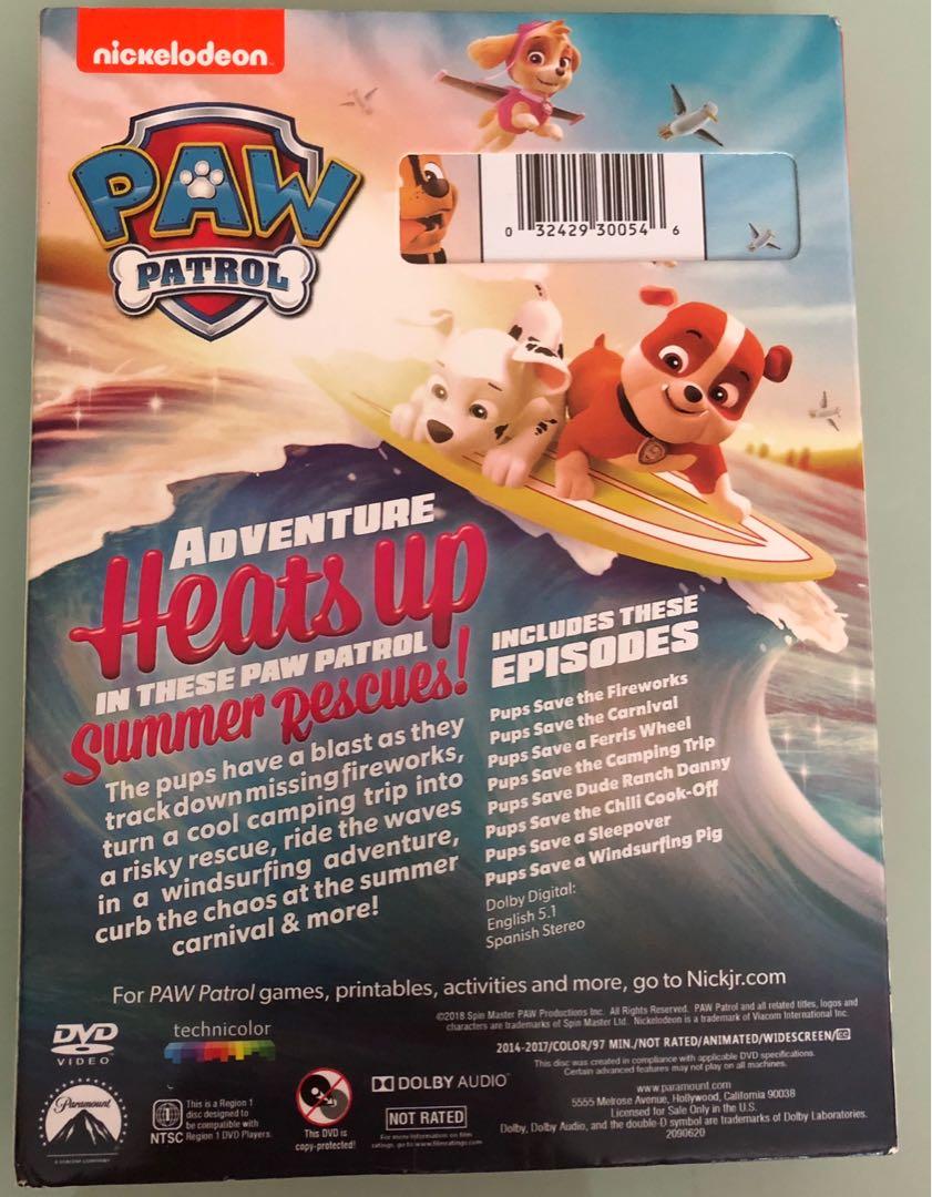 Paw Patrol DVD - Summer Rescues, Hobbies & Toys, Music & Media, CDs ...