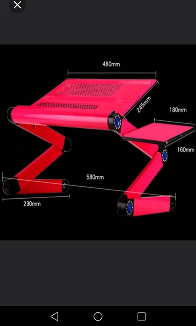 Pink laptop stand, Computers & Tech, Laptops & Notebooks on Carousell
