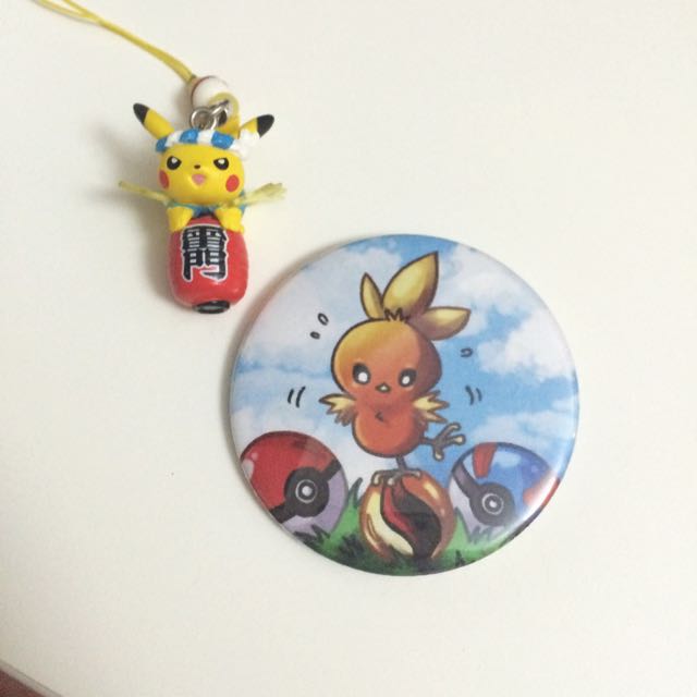 Pokemon pikachu keychain, Torchic badge, Hobbies & Toys, Memorabilia ...