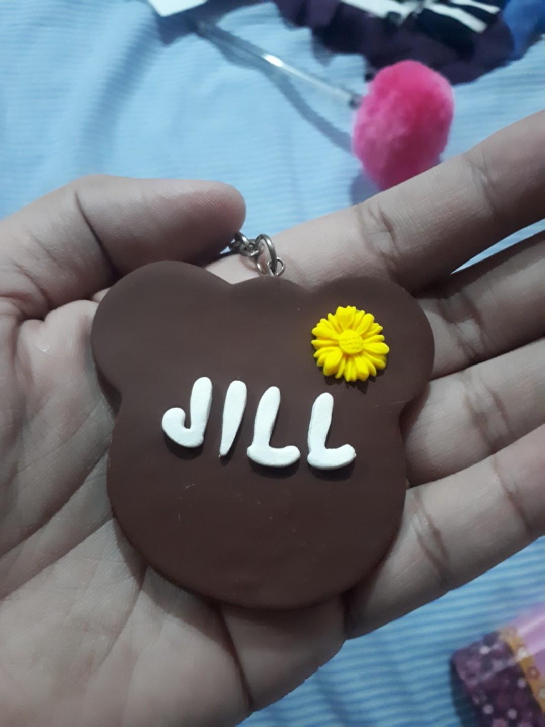 Name Tag Key Chain Polymer Clay Personalized, Hobbies & Toys ...