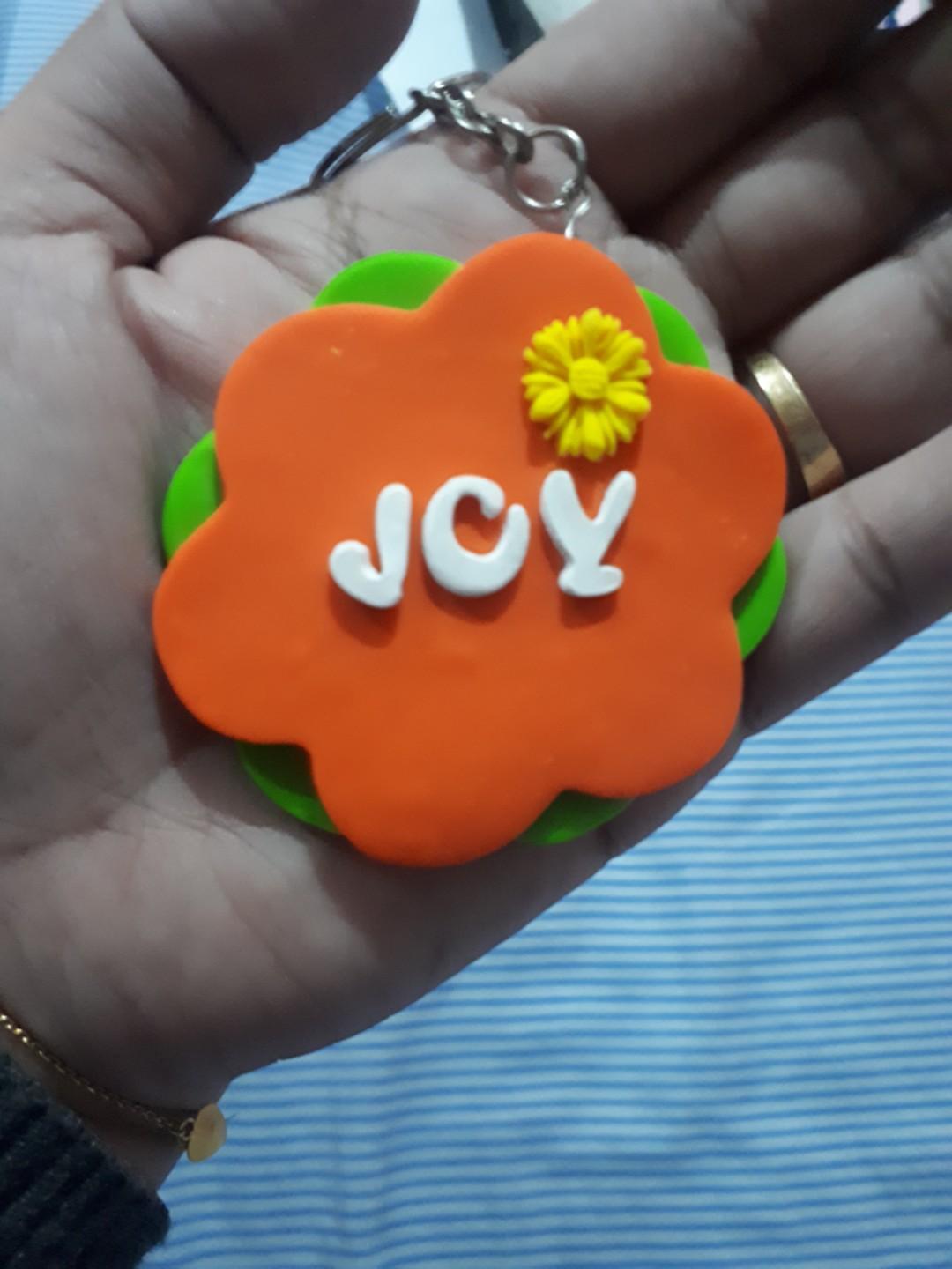 Name Tag Key Chain Polymer Clay Personalized, Hobbies & Toys ...