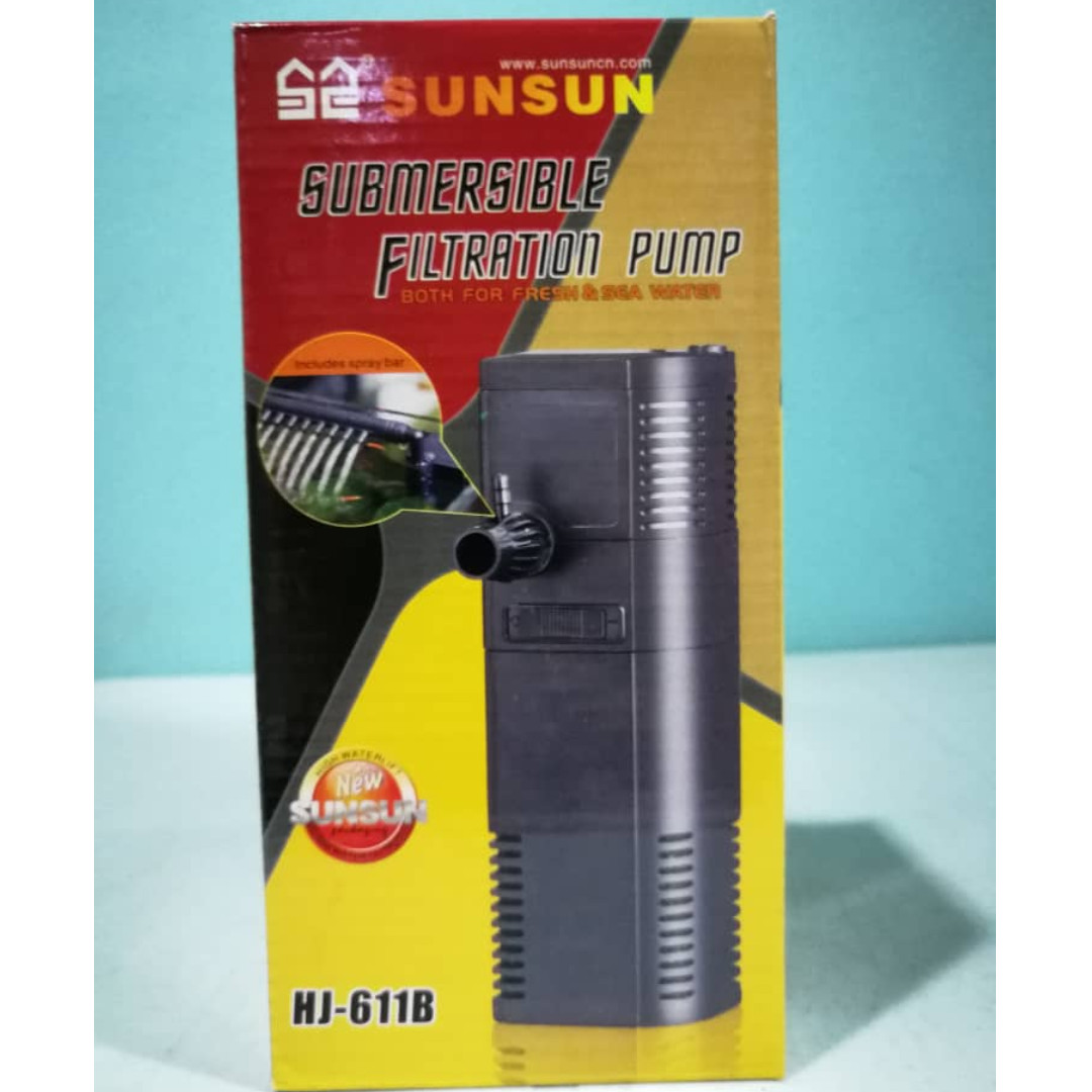 SunSun Aquarium Fish Submersible Filtration Filter Pump 6W 450L/H HJ ...