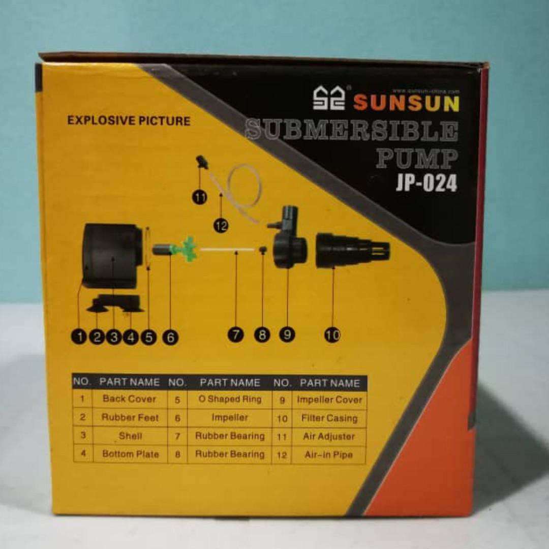 SunSun Aquarium Fish Submersible Pump 22W 1200L/H JP-024 [JP024], Pet Supplies, Homes & Other ...