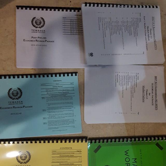 Temasek JC A level notes and revision papers, Hobbies & Toys, Books ...