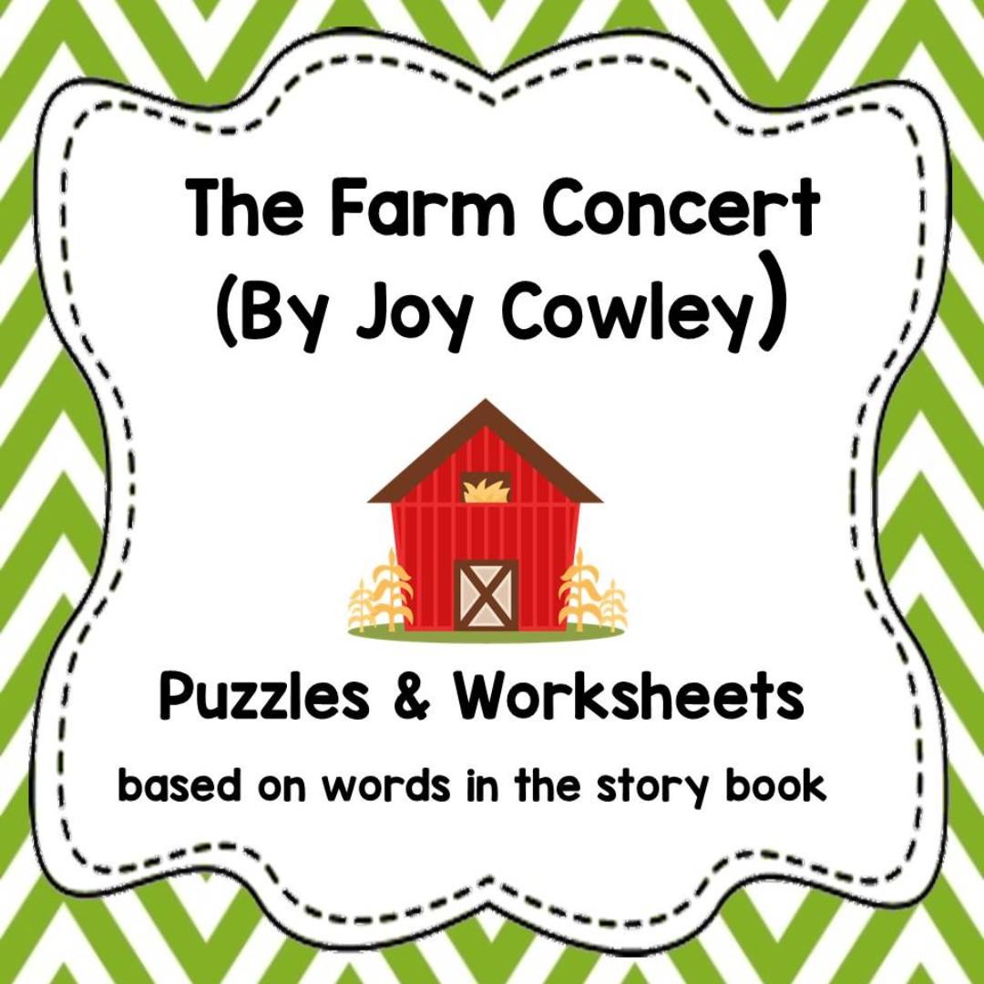 The Farm Concert Worksheet, Hobbies & Toys, Books & Magazines, Fiction ...