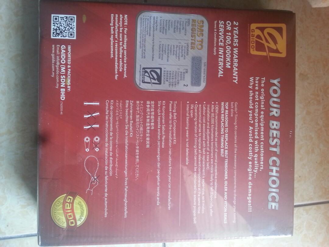 Timing Belt Kereta (Gen2 , pesona, saga BLM & Satria Neo), Auto ...