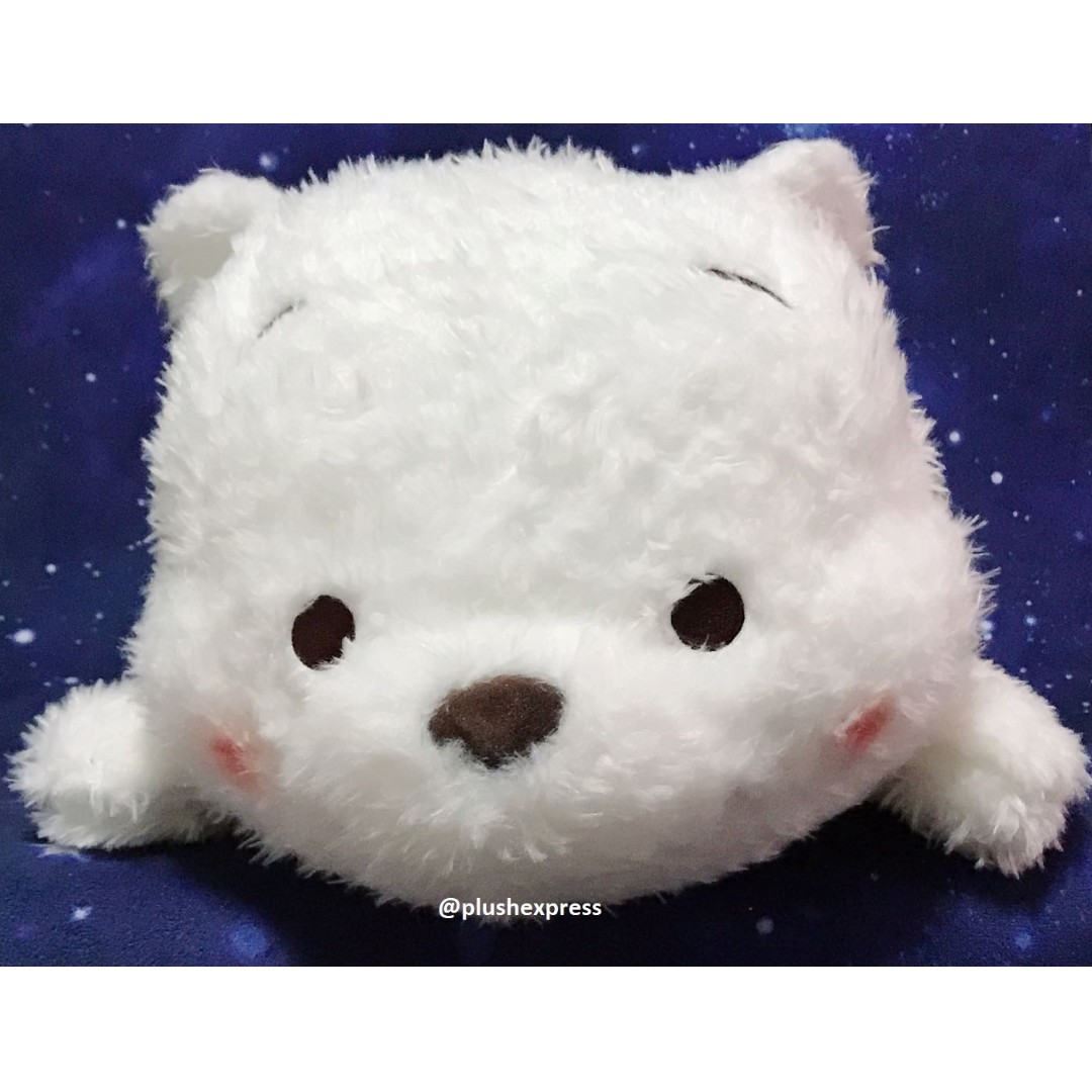 60CM WINNIE THE POOH GIGA JUMBO RED CHEEK LYING DOWN WINTER SNOW PLUSH ...