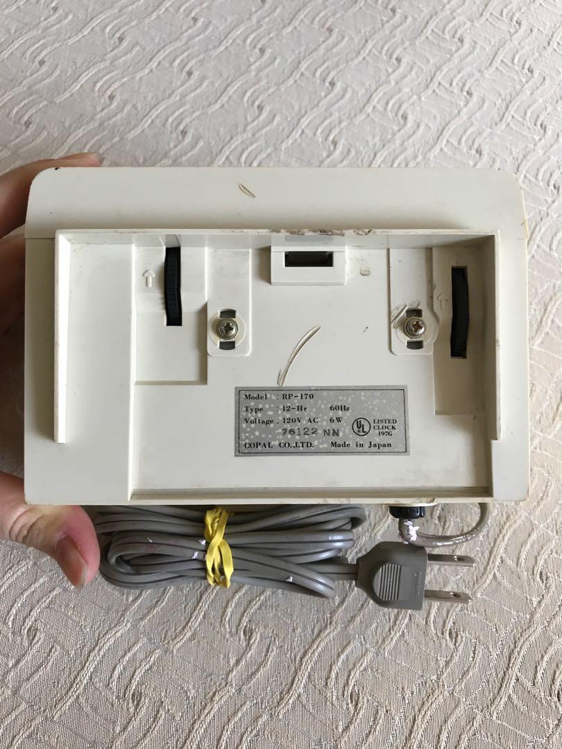 Vintage Copal Cream Black Flip Clock Japan, Hobbies & Toys, Memorabilia ...