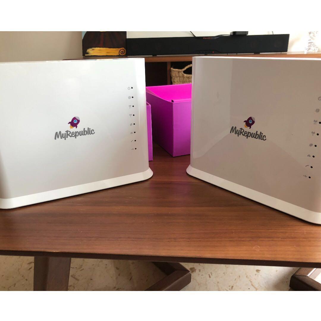 2 X MyRepublic Wifi Router (TG389ac HP), Computers & Tech, Parts ...
