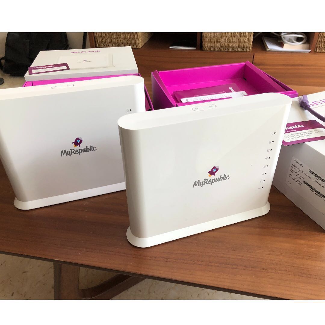 2 X MyRepublic Wifi Router (TG389ac HP), Computers & Tech, Parts ...