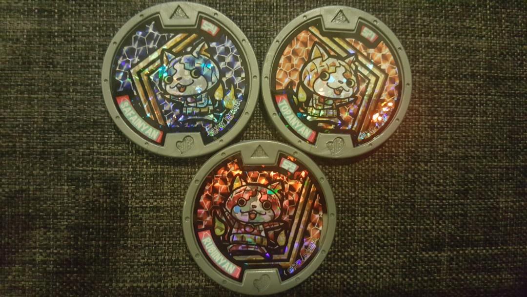 Yokai Watch Gemnyan Medals, Hobbies & Toys, Toys & Games on Carousell