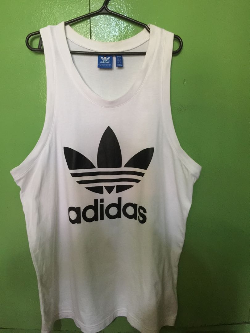 Adidas sport sando cotton, Men's Fashion, Activewear on Carousell