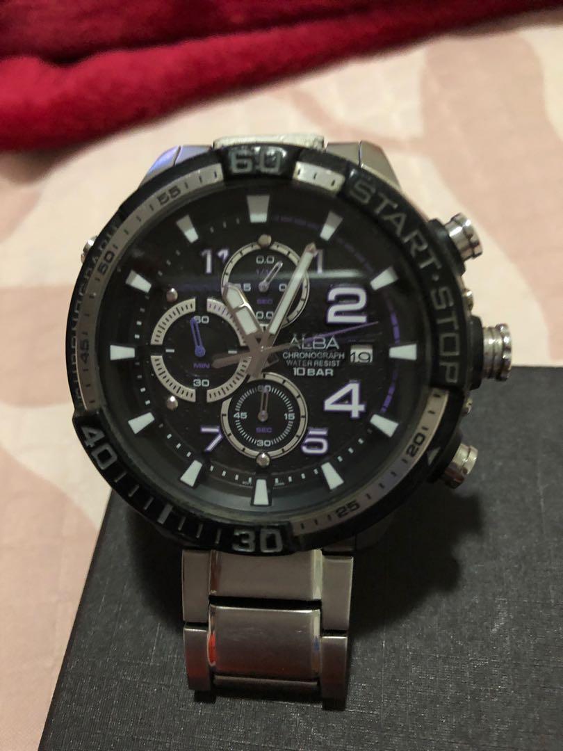 Alba Chronograph Quartz, Luxury, Watches on Carousell