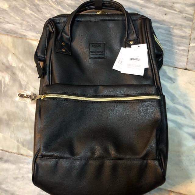 Anello leather backpack (black), Women's Fashion, Bags & Wallets ...