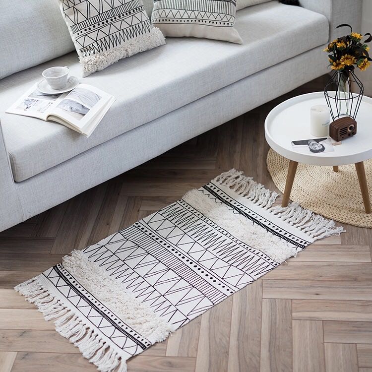 Aztec Fringe Tassel Rug, Furniture & Home Living, Kitchenware ...